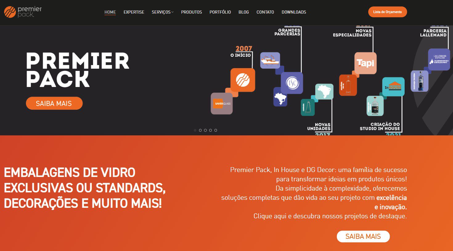 PRODUTOS - Premier Pack, In House e DG Decor